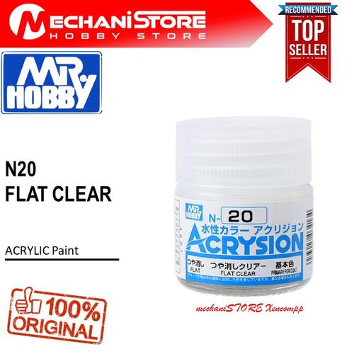 Jual N20 FLAT CLEAR ACRYSION - MRHOBBY ACRYLIC PAINT ALT GAIA VALLEJO ...