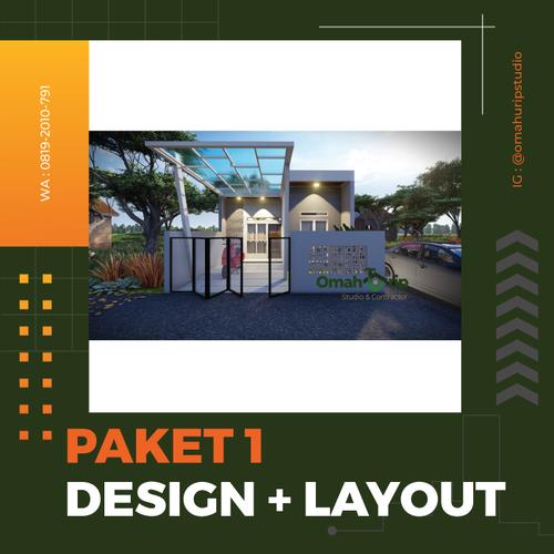 Jual Paket Design Arsitektur Rumah 3D + Layout 2D - Kota Tangerang ...