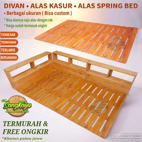 Jual Tempat tidur kayu dipan divan ranjang alas matras kasur spring bed ...