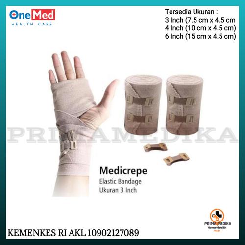 Jual Medicrepe Onemed 3 Inch / Perban Elastis medicrape 3 inch - Kab ...
