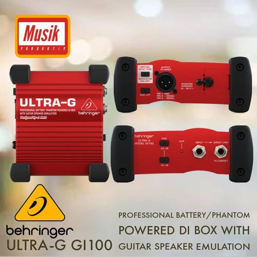 Promo Direct Box / DI Box Behringer Ultra-GI GI-100 / GI100 / GI 100 ...