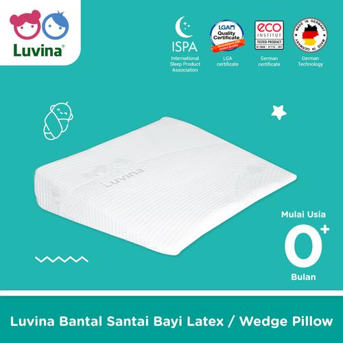 Promo Luvina Bantal Santai Bayi Latex / Wedge Pillow - Charcoal Latex ...