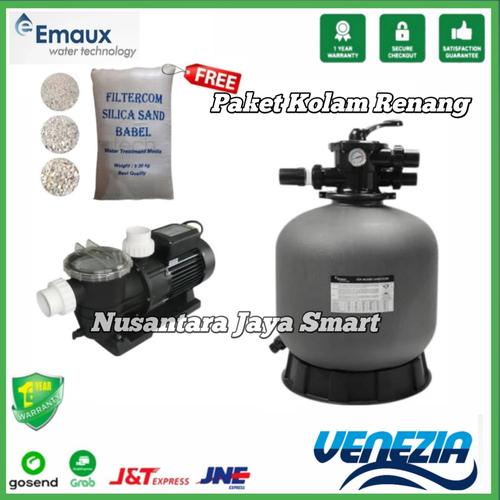 Jual Mesin Pompa Kolam Renang 3/4Hp + SAND FILTER 16INCI PAKET KOLAM ...