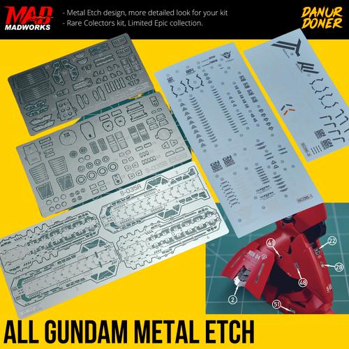 Jual METAL ETCH Gundam AERIAL/HI NU/Sazabi/God/Dynames/Kyrios/Virtue ...