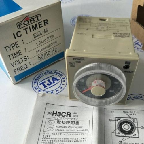 Jual Fort Timer On Delay 24-240VAC/DC H3CR-A8 / Time Relay 12-48VAC/DC ...