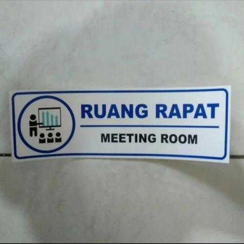 Jual STIKER SIGN 23×7,5cm RUANG RAPAT POJOK ASI RUANG TINDAKAN. RAMBU ...