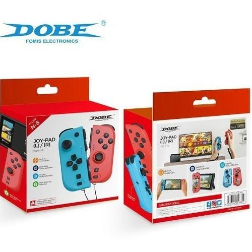 Jual Nintendo Switch Dobe Joy Con JOY-PAD (L)(R) TNS-0163 JoyCon Controller - Blue Red (Neon ...