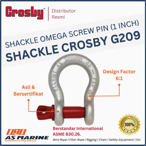 Jual Shackle Omega / Segel Omega CROSBY G209 Screw Pin 1/4 - 2-1/2 Inch ...