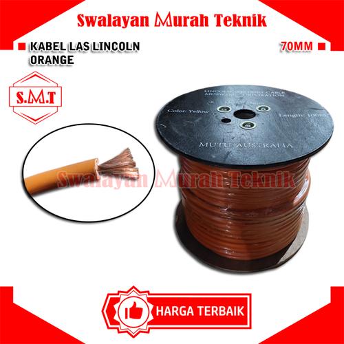 Jual Lincoln Moswell Kabel Las 70mm Orange Welding Cable Kualitas ...
