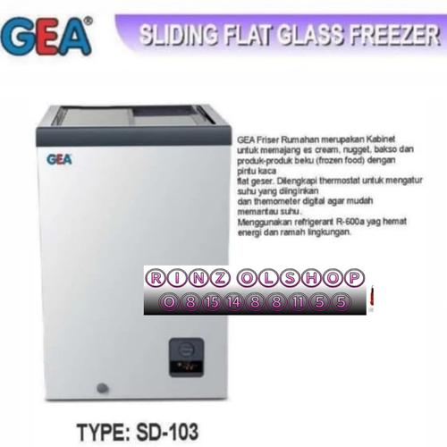 Promo FREEZER GEA SD103 SLIDING FLAT GLASS FREEZER SD 103 Cicil 0% 3x ...