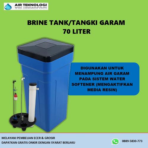 Jual BRINE TANK KAPASITAS 70 LITER Tank only, 1set / TANGKI GARAM 70 ...