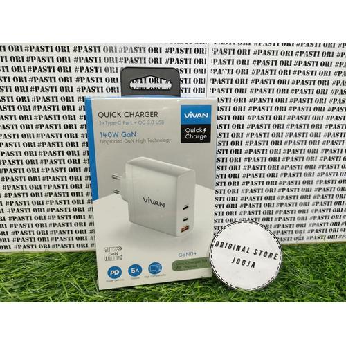 Jual Adapter VIVAN Charger 5A Quick Charging 3 Port 140W PD - GaN04 ...