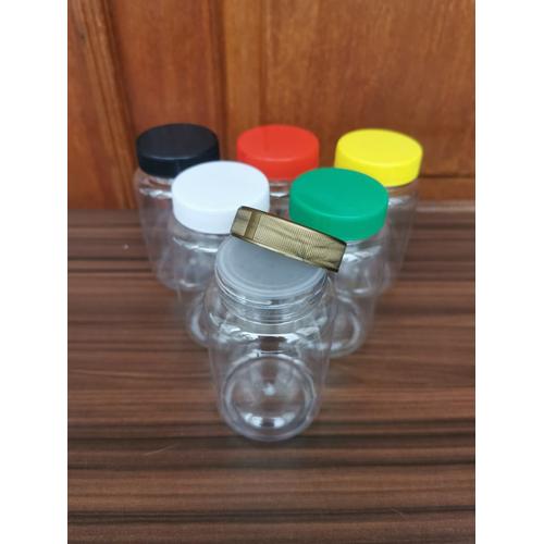 Jual Toples Jar Bulat 300 ml Plastik Botol Permen Botol Selai Botol ...