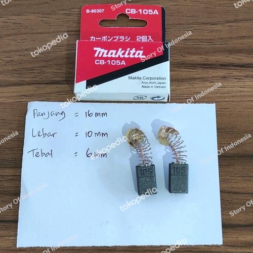 Jual Carbon Brush Makita CB 105 A 105A Arang / Spul / Sepul / Bostel / Kul - Jakarta Barat ...