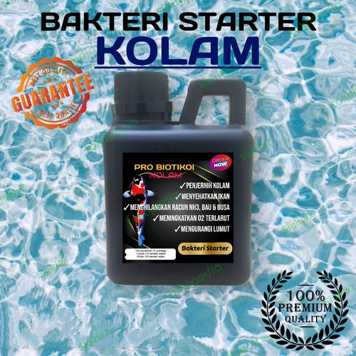 Jual Bakteri Starter Probiotik Anti Racun amonia kolam koi sehat jernih ...