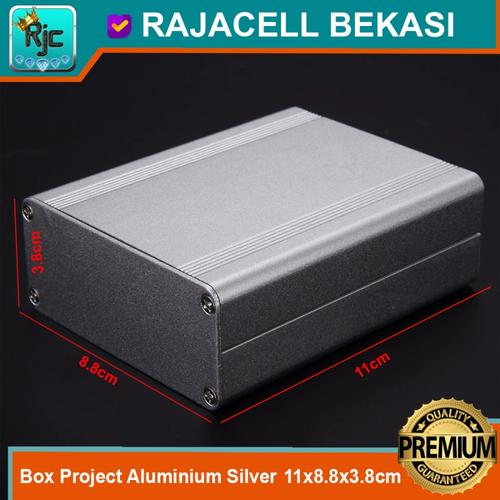 Jual Box Aluminium Project Case Enclosure Metal 11x8.8x3.8cm Warna ...