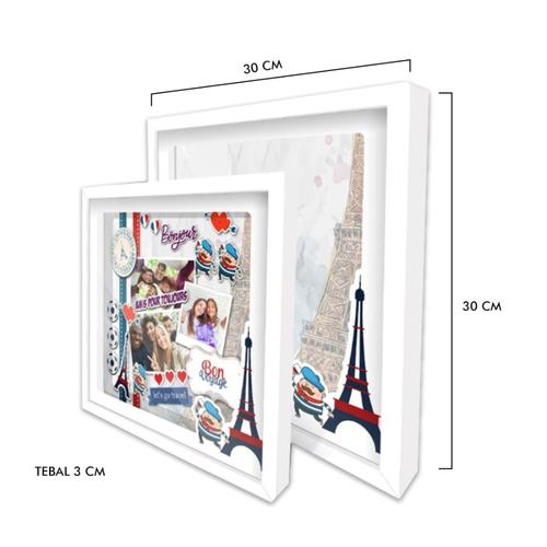 Jual Mikado Scrap Photo Frame 3D / POP UP 3D FRAME - Bon Voyage ...