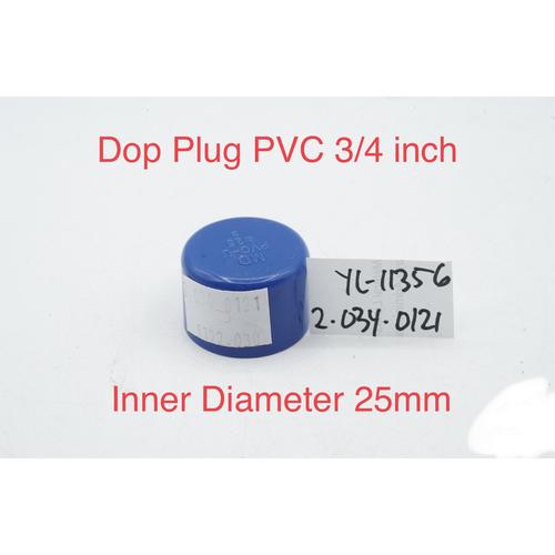 Jual Blue Dop PVC Tutup Pipa 3/4 Inner Diameter 25mm Plastic End Plug - Jakarta Barat ...
