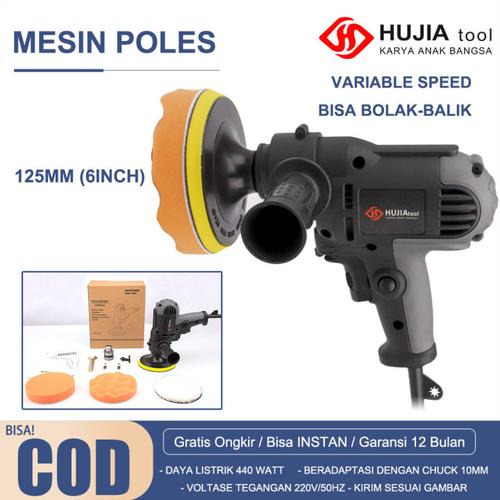 Jual Mesin Poles Mobil Hujia/Mesin Hand Polisher 5 Inchi/Mesin Poles ...