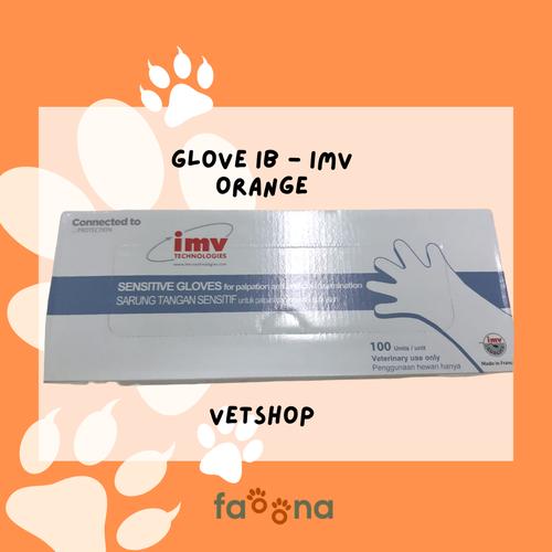 Jual Glove IB / Glove Palpasi Perrectal / Sarung Tangan Plastik IB 5 jari - IMV - Orange ...