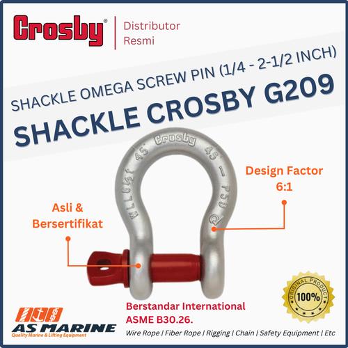 Jual Shackle Omega / Segel Omega CROSBY G209 Screw Pin 1/4 - 2-1/2 Inch ...