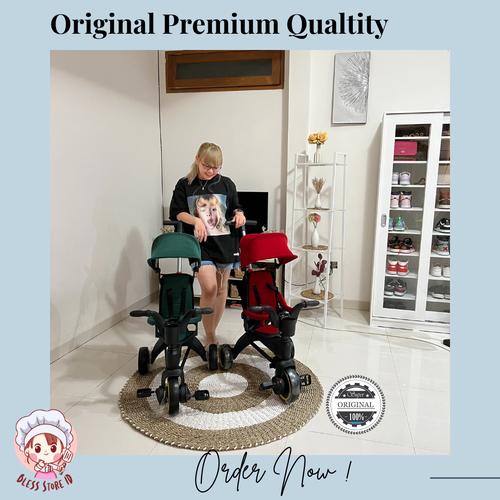 Promo Sepeda Lipat Anak Roda Tiga / Sepeda Stroller Lipat Baby / Sepeda ...