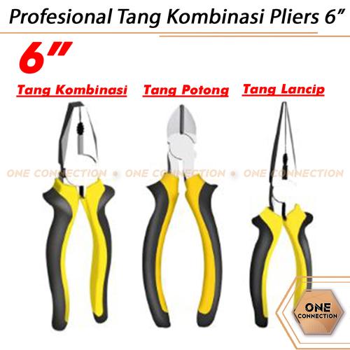 Jual Profesional Tang Kombinasi Pliers / Tang Lancip / Tang Potong 6 ...