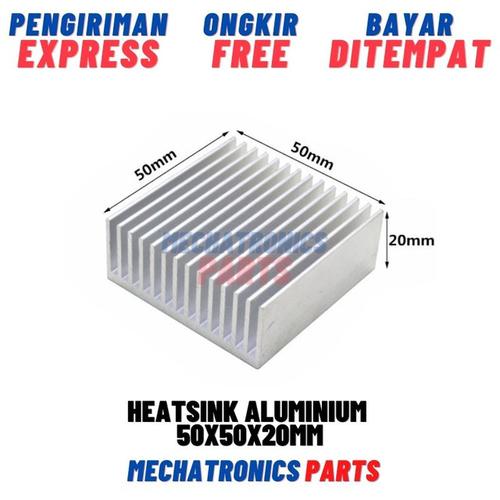 Jual Heatsink Aluminium 50x50x20mm Heat Sink Cooling Sirip Pendingin ...