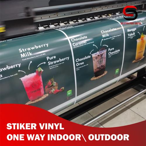 Jual Cetak Digital Stiker Vinyl One Way Indoor/Outdoor - Out Door - Kab ...