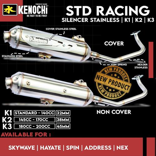 Jual Knalpot Standar KENOCHI type K-SERIES FULL STAINLESS for SKYWAVE ...