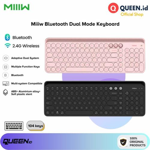 Jual MIIIW Wireless Keyboard Dual mode / Keyboard Bluetooth and USB 2 ...