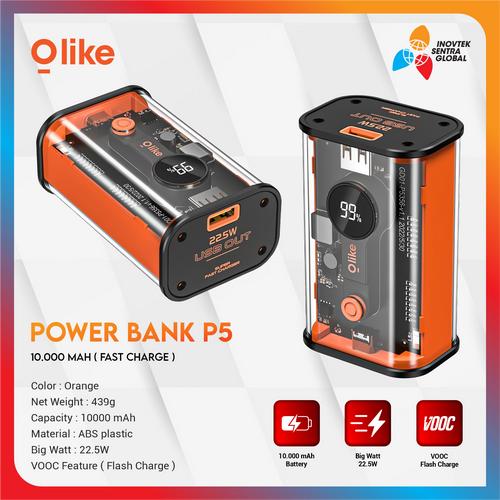 Promo Olike P5 BLITZ Power Bank 10000mAH 22.5W VOOC Fast Charging ...