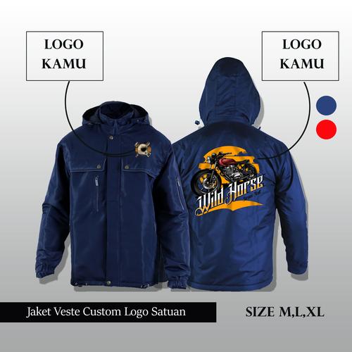 Jual Jaket Custom Sablon/ Bordir Pria Wanita Parasut Semi WF Free ...