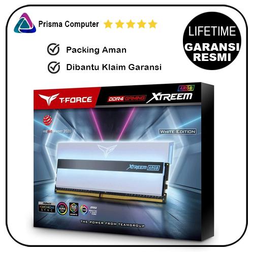 Jual Memory TEAM T-Force XTREEM ARGB 32GB ( 16GBx2 ) 3200 MHz DDR4 - Putih - Jakarta Barat ...