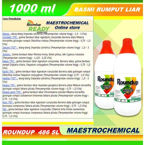 Jual Racun rumput/herbisida : Roundup 1 liter original - Kota Tangerang ...