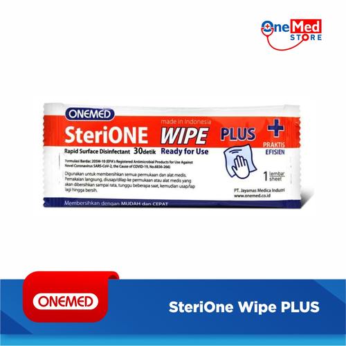 Jual Sterione Wipe Plus Tissue Desinfektan OneMed Box Isi 50pcs - Kota ...