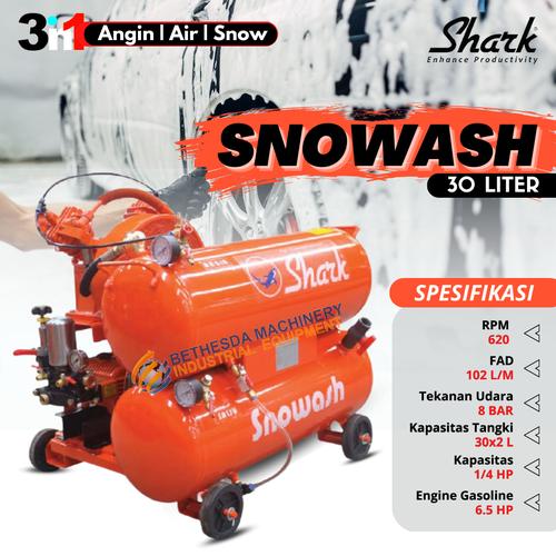 Jual Mesin Kompresor Snow Wash 1/2 HP 30L Shark. Cuci Salju - Kota ...
