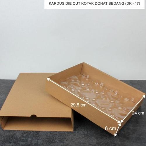 Jual sliding box donat mini 6cm kotak kue dus packaging kardus ...