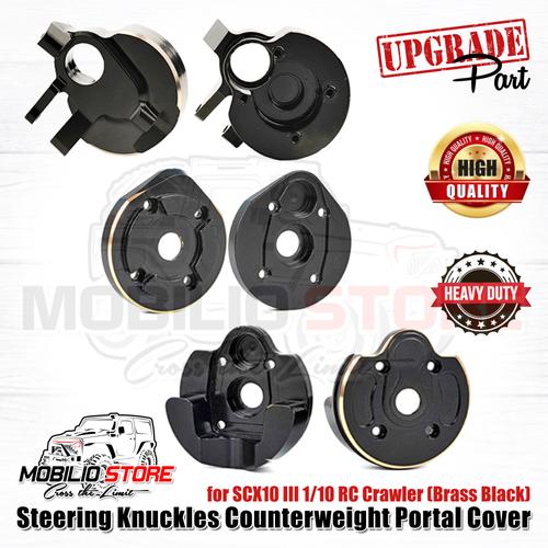 Jual Upgrade Steering Knuckles Counterweight Portal Cover for RC SCX10 ...