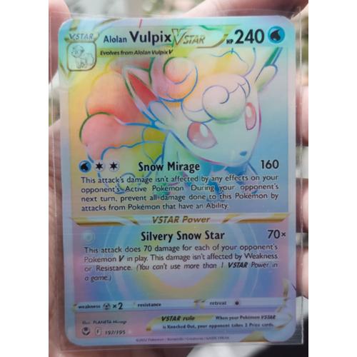 Jual KARTU POKEMON TCG HOLOGRAM SPECIAL V STAR (RAINBOW) - VULPIX A ...