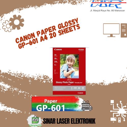 Jual CANON PAPER GLOSSY GP-601 A4 20 SHEETS kertas foto canon - Kota Makassar - Laser Computindo ...
