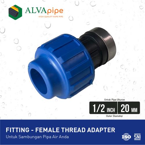 Jual Fitting Pipa Female Thread Adaptor HDPE ALVApipe 1/2" (20 mm) - Kab. Tangerang - ALVAPIPE ...