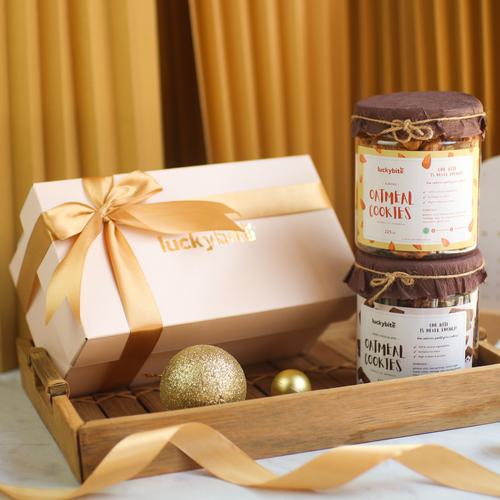 Promo Hampers / Gift Box / Kado - Semi Hardbox - Oat Cookies 2 Jar ...