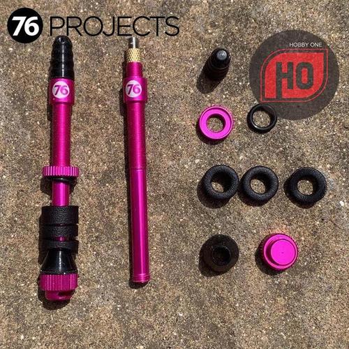 Jual 76 PROJECTS 'No Clog' HV High Volume Tubeless Valve - Magenta, Rim ...