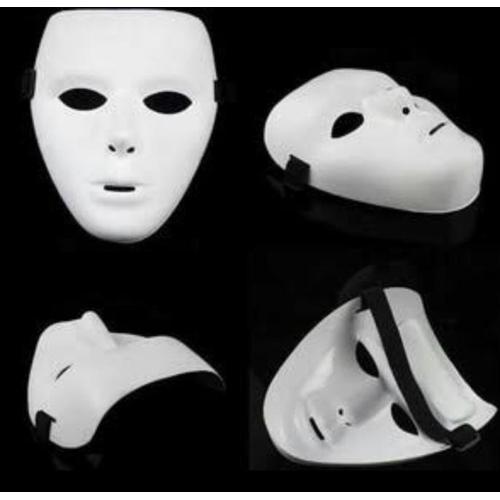 Jual topeng muka putih polos / topeng kabuki jabbawockez anonim polos ...