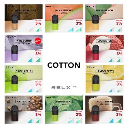 Jual Relxinc - Infinity Essential - all variant cotton - Lychee Ice ...