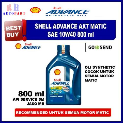 Jual OLI SHELL ADVANCE AX7 MATIC AX7 BEBEK AX7 SPORT 1 LITER OLI SHELL ...