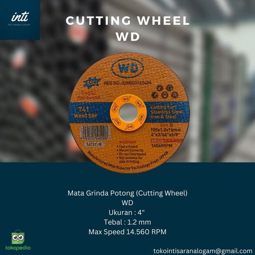 Jual Cutting Wheel / Grinda Potong WD (4 inch) - Per 3 Pcs - Kota ...