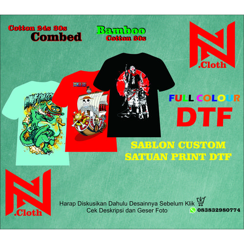 Jual Print Kaos Sablon DTF Satuan - Kota Bandung - Rekksa Kreatif ...