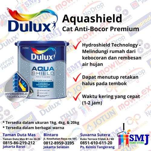 Jual CAT WATERPROOFING DULUX AQUASHIELD WARNA PUTIH KEMASAN 20 KG ...
